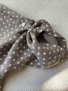 Tempo Paris | Dresses | Tempo Paris Womens Linen Sleeveless Dress Polka ...
